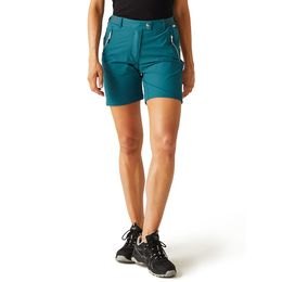 Regatta Funktionsshorts "Mountain" in Blau - 81% | Gr&ouml;&szlig;e 44 | Damen-sporthosen