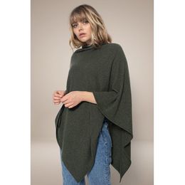 Perfect Cashmere Kaschmir-Poncho in Khaki - 67% | Gr&ouml;&szlig;e XL | Damenjacken