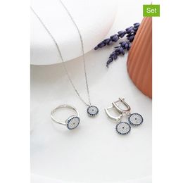 Heliophilia 3tlg. Schmuckset: Halskette, Ohrringe und Ring - 61% | Schmuck