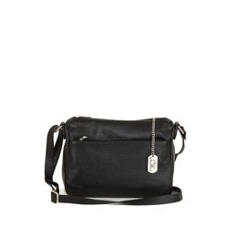 Anna Morellini Leder-Umh&auml;ngetasche in Schwarz - (B)29 x (H)23 x (T)12 cm - 74% | Damen-taschen