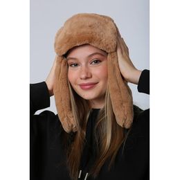 Lucky Bees M&uuml;tze in Camel - 38% | Damen-muetzen-caps