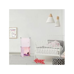 The Home Deco Kids Modulregal "Armoire" in Rosa/ Pink - (B)34 x (H)63 x (T)32 cm - 59% | Kinder-moebel