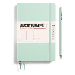 LEUCHTTURM1917 Blanko Notizbuch in Mint - (B)12,5 x (H)19 cm - 30% | Buero-schulbedarf