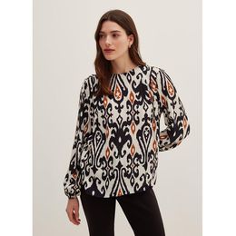 Stefanel Bluse in Wei&szlig;/ Schwarz - 78% | Gr&ouml;&szlig;e 40 | Damen-blusen
