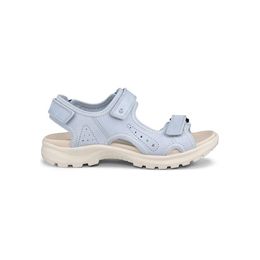 Ecco Leder-Sandalen "Onroads" in Hellblau - 41% | Gr&ouml;&szlig;e 39 | Damen-sandalen