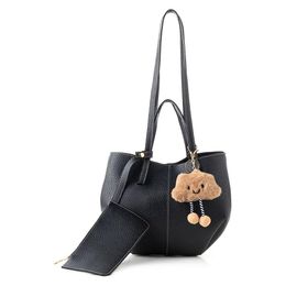 Lucky Bees Schultertasche in Schwarz - (B)28 x (H)22 x (T)13 cm - 78% | Damen-taschen