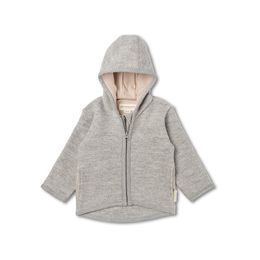Hofbrucker Wollwalkjacke "Emil" in Grau - 46% | Gr&ouml;&szlig;e 86/92 | Babyjacken