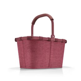 Reisenthel Einkaufskorb Carrybag twist maroon, Bordeaux, Textil, 22 L, 48x29x28 cm, Freizeit, Koffer & Taschen, Einkaufsk&ouml;rbe