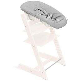 Stokke Hochstuhl-Babyschale Tripp Trapp Newborn Set, Hellgrau, Textil, Uni, 59x15x27 cm, Textiles Vertrauen - Oeko-Tex&reg;, Oeko-Tex&reg; Standard 100, 5-Punkte-Sicherheitsgurt, Bezug abnehmbar und maschinenwaschbar, Babym&ouml;bel, Hochst&uuml;hle & Zubeh&ouml;r, Hochstuhlzubeh&ouml;r, Hochstuhl Babyaufsatz