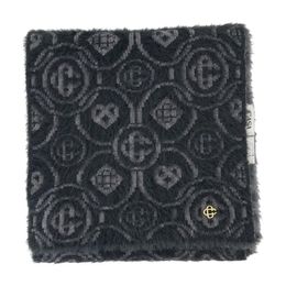 Casablanca T&uuml;cher & Schals - Fluffy Monogram Scarf - Nylon - Grey - Gr. unisize - in Schwarz - f&uuml;r Damen