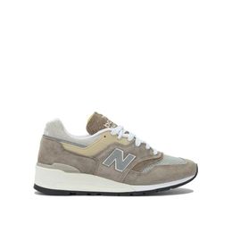 New Balance Low-Top Sneaker - New Balance 997 MiUSA Light Mushroom Mirage Grey - Gr. 9_5 - in Braun - f&uuml;r Damen