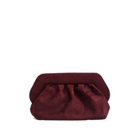 Themoir&egrave; Clutches - Clutch Vegan Suede Bordeaux - Gr. unisize - in Rot - f&uuml;r Damen