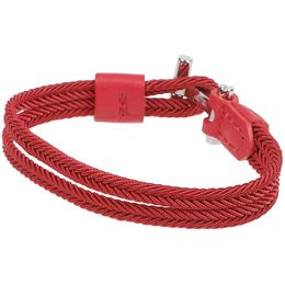 Tom Ford Armb&auml;nder - Braided Nylon Bracelet Red - Gr. M - in Rot - f&uuml;r Damen