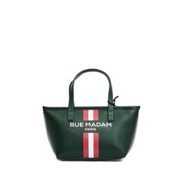 Rue Madame Shopper & Totes - Compact Mini Shopping Bag In Green Leather With St - Gr. unisize - in Gr&uuml;n - f&uuml;r Damen