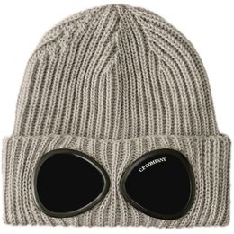 C.P. Company CP Company Caps & M&uuml;tzen - Extrafine merino wool goggle beanie - Gr. ONE SIZE - in Grau - f&uuml;r Damen