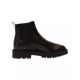 Hogan Stiefel - Route Bottom Ankle Boot In Black Leather - Gr. 35 (EU) - in Schwarz - f&uuml;r Damen
