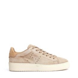 Hogan Low-Top Sneaker - Cassetta New Beige Suede - Gr. 36,5 (EU) - in Wei&szlig; - f&uuml;r Damen