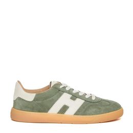 Hogan Low-Top Sneaker - Cool Green Suede Sneakers - Gr. 7_5 - in Gr&uuml;n - f&uuml;r Damen