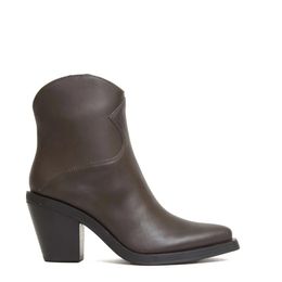 Ash Stiefel - Brown Leather Ankle Boots - Gr. 37 (EU) - in Braun - f&uuml;r Damen