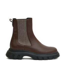 Voile Blanche Stiefel - Brown Leather Beatles Rubber Sole - Gr. 36 (EU) - in Braun - f&uuml;r Damen