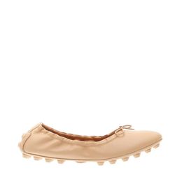Tod's Bubble Ballerina In Beige Leather - Gr. 38,5 (EU) - in Braun