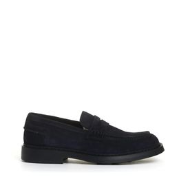 Doucals Doucal's Loafer - Blue Suede Moccasin With Rubber Sole - Gr. 43,5 (EU) - in Blau - f&uuml;r Damen