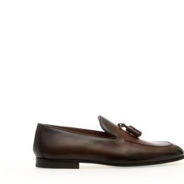 Doucals Doucal's Loafer - Brown Leather Tassel Moccasin - Gr. 42 (EU) - in Braun - f&uuml;r Damen
