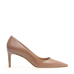 Stuart Weitzman Hohe Schuhe - Pump Patent Nude Heel 75mm - Gr. 36 (EU) - in Braun - f&uuml;r Damen