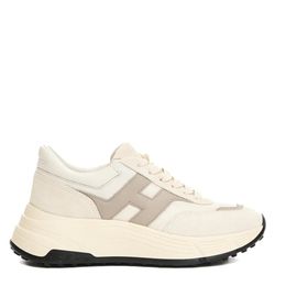 Hogan Low-Top Sneaker - Hi Fi Sneakers With Suede Upper - Gr. 39,5 (EU) - in Beige - f&uuml;r Damen