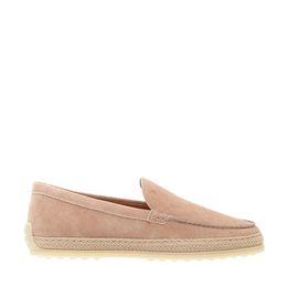 Tod's Pink Suede Slipper With Rope - Gr. 40 (EU) - in Rosa