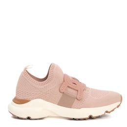 Tod's Tod's Low-Top Sneaker - Running Fabric Pink Chain Sneakers - Gr. 35 (EU) - in Beige - f&uuml;r Damen