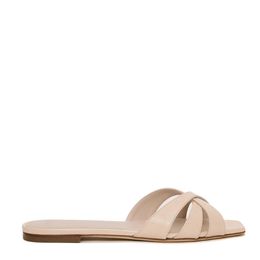 3Juin Sandalen - Milk Color Pluemette Slipper - Gr. 38,5 (EU) - in Beige - f&uuml;r Damen
