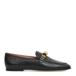 Tod's Black Slip-On Moccasin With Rings - Gr. 38 (EU) - in Schwarz