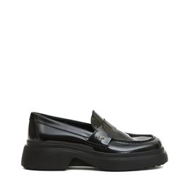 Tod's Black Brushed Moccasin - Gr. 39 (EU) - in Schwarz