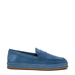 Hogan Jeans Suede Slip-On - Gr. 36,5 (EU) - in Blau