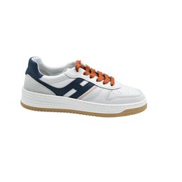 Hogan Low-Top Sneaker - White And Orange Low Sneakers With Chunky Sole - Gr. 8 - in Wei&szlig; - f&uuml;r Damen