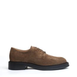 Tod's Lace-Up Suede Castoro - Gr. 7 - in Schwarz