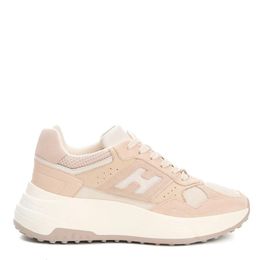 Hogan Low-Top Sneaker - Hi Fi Bimaterial Beige Suede Sneakers - Gr. 39 (EU) - in Beige - f&uuml;r Damen