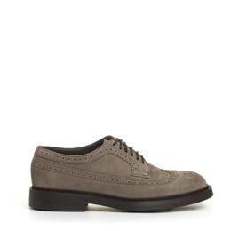 Doucals Lace-Up Shoes With Holes In Dove-Grey Suede - Gr. 42,5 (EU) - in Braun