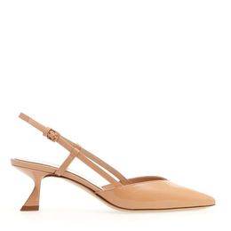 Ninalilou Sandalen - Slingback Vernice Nude Tacco 50 Mm - Gr. 40 (EU) - in Braun - f&uuml;r Damen