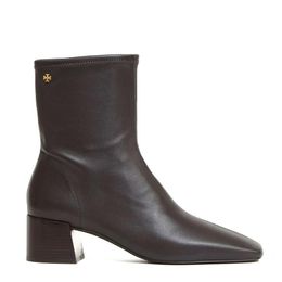 Tory Burch Stiefel - Stretch Ankle Boot With Pointed Toe - Gr. 6 - in Braun - f&uuml;r Damen