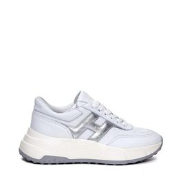 Hogan Low-Top Sneaker - Hi Fi H Silver Leather White Sneakers - Gr. 39 (EU) - in Wei&szlig; - f&uuml;r Damen