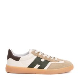 Hogan Low-Top Sneaker - Cool Leather Cream Cam Beige Sneakers - Gr. 7_5 - in Beige - f&uuml;r Damen