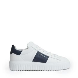 Hogan Low-Top Sneaker - H Stripes White Sneakers With Nappa Leather Upper - Gr. 9_5 - in Wei&szlig; - f&uuml;r Damen
