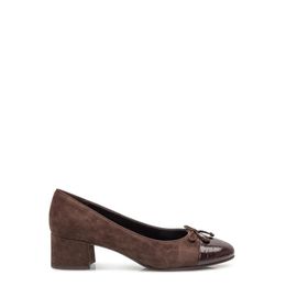 Tory Burch Hohe Schuhe - Brown Suede/Coconut 55Mm Heel Pumps - Gr. 5 - in Braun - f&uuml;r Damen