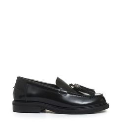Black Tassel Loafer - Gr. 38,5 (EU) - in Schwarz