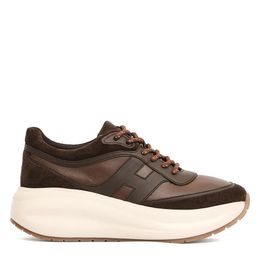 Hogan Low-Top Sneaker - H696 Cam Brown Running Sneakers - Gr. 38,5 (EU) - in Braun - f&uuml;r Damen