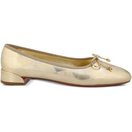 Christian Louboutin Ballerinas - Flat Shoes Grey - Gr. 38,5 (EU) - in Grau - f&uuml;r Damen