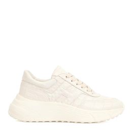Hogan Low-Top Sneaker - H669 Hi Fi White Coconut Leather Running Sneakers - Gr. 37 (EU) - in Beige - f&uuml;r Damen