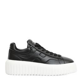 Hogan Low-Top Sneaker - H Stripe Black Leather Sneakers - Gr. 35 (EU) - in Schwarz - f&uuml;r Damen